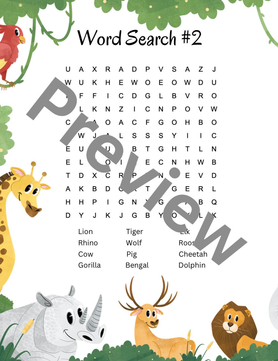 Animal Activity Book, Busy Book for Kids, Kids Worksheet Package WITH ...