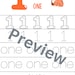 Traceable Number Worksheets for Kids, Printable, Counting - Etsy