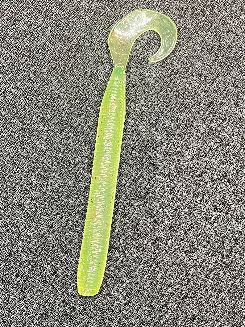 Handmade Soft Plastic Lures 3 per Bag Lemon Lime - Etsy
