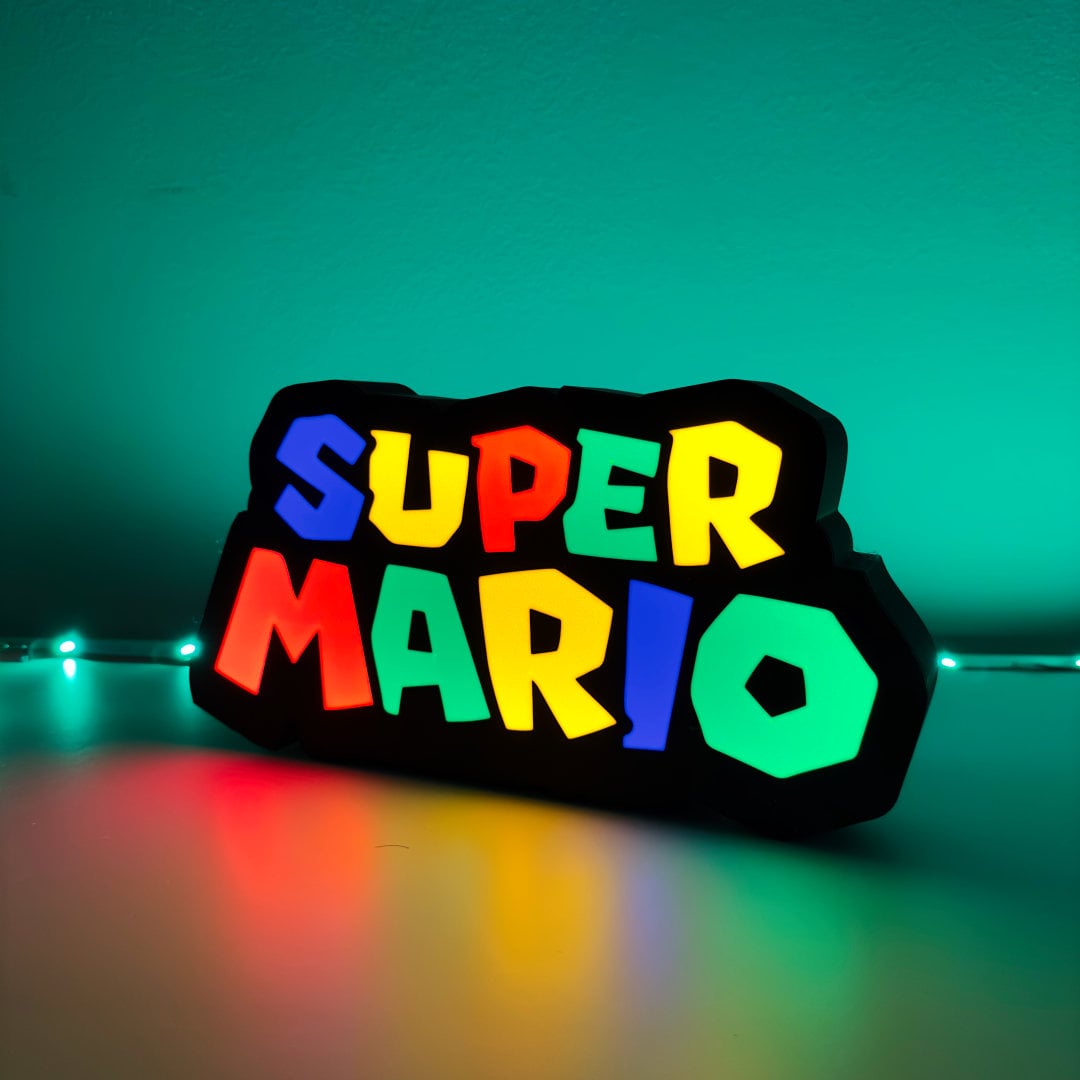 Super Mario Led Lamp, Super Mario Lamp, Rgb Lamp, Bedside Lamp, Desk ...
