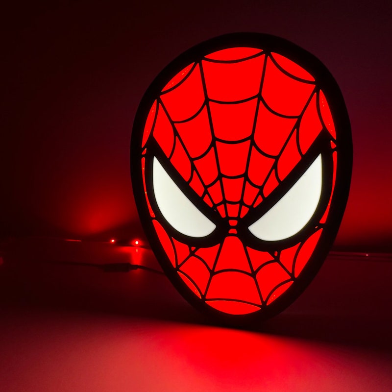 Spiderman Night Light - Etsy