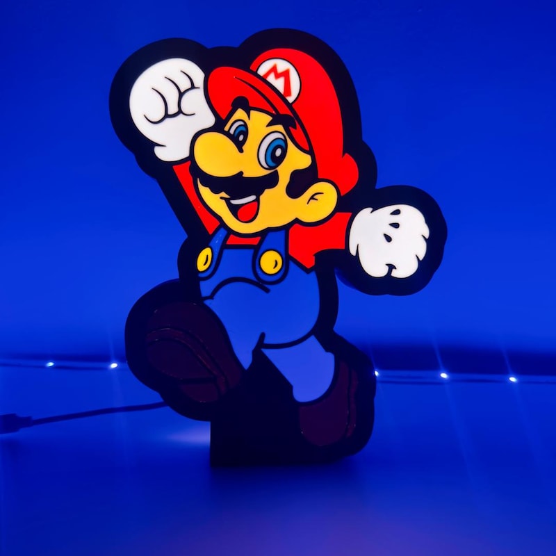 Mario Lamp - Etsy