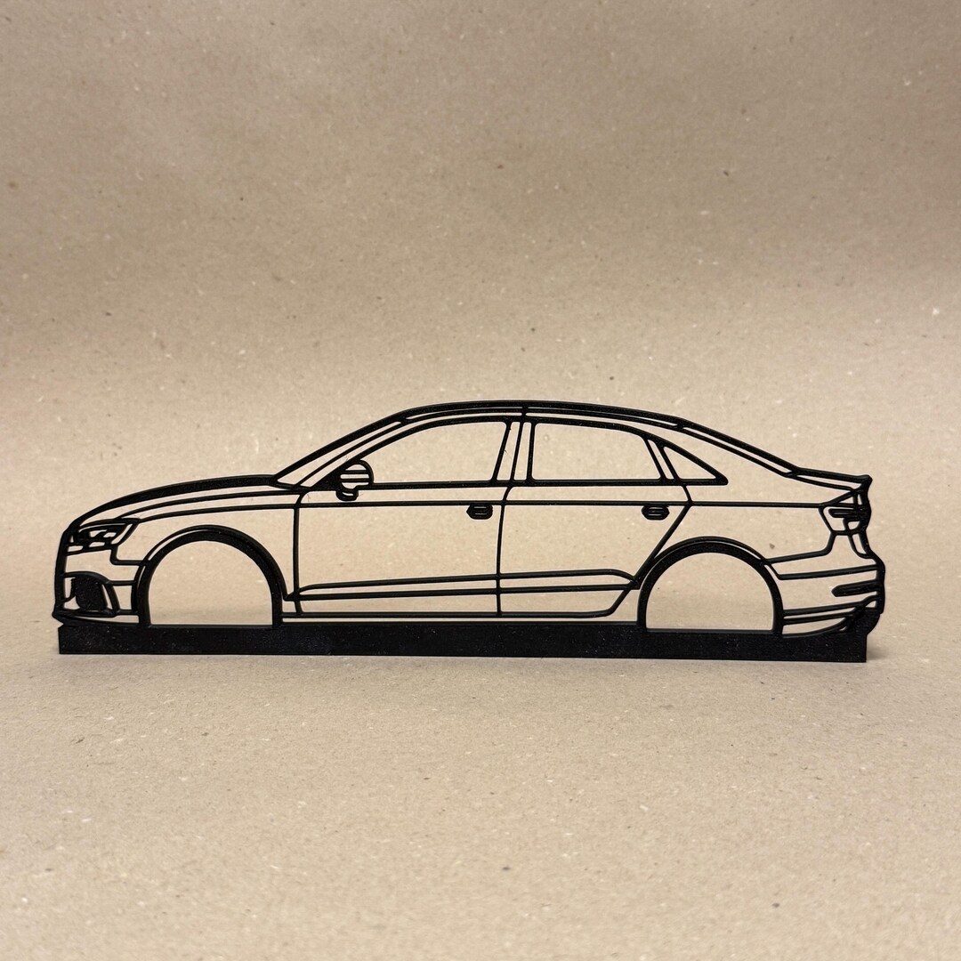 Audi RS3 Silhouette, Car Silhouette, Car Silhouette, Wall Decor ...