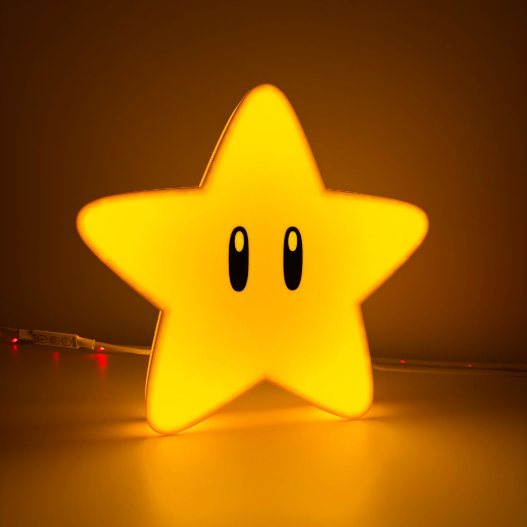 Super Mario Star Led Light, Super Mario Lamp, Led Light, Night Light ...