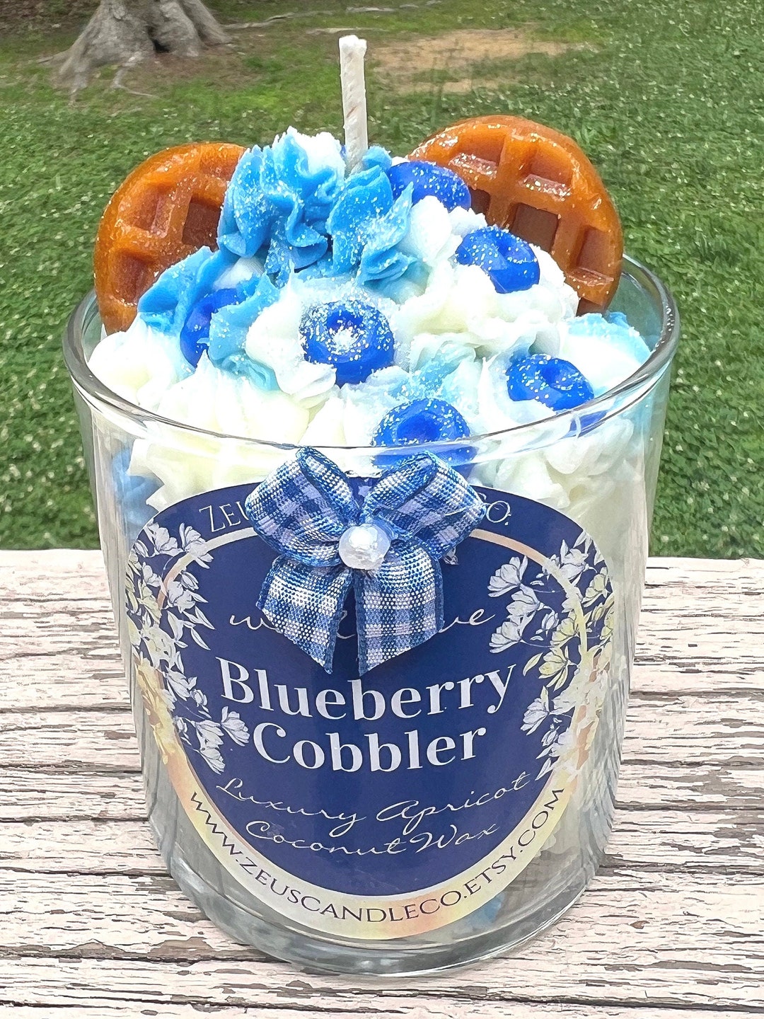 Blueberry Candle Blueberry Decor Blueberry Cobbler Blueberry Cheesecake ...