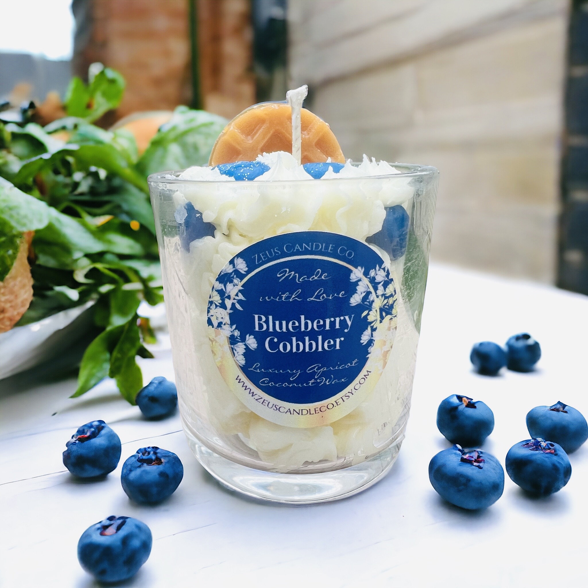 Blueberry Candle Blueberry Decor Dessert Candle Mini Blueberry Dessert ...