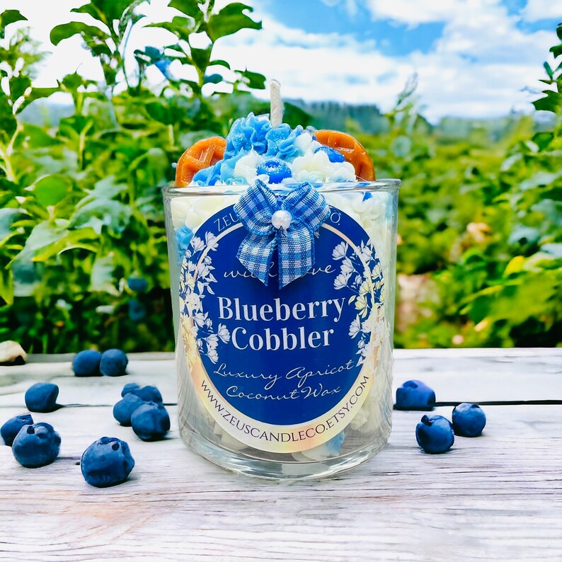 Blueberry Candle Blueberry Decor Blueberry Cobbler Blueberry Cheesecake ...
