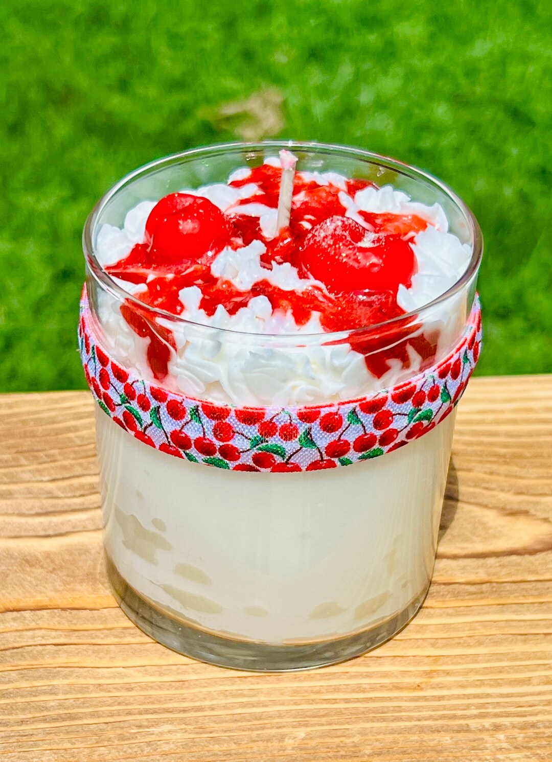 Cherry Candle Cherry Cheesecake Candle Dessert Candle Fake Food Candle ...