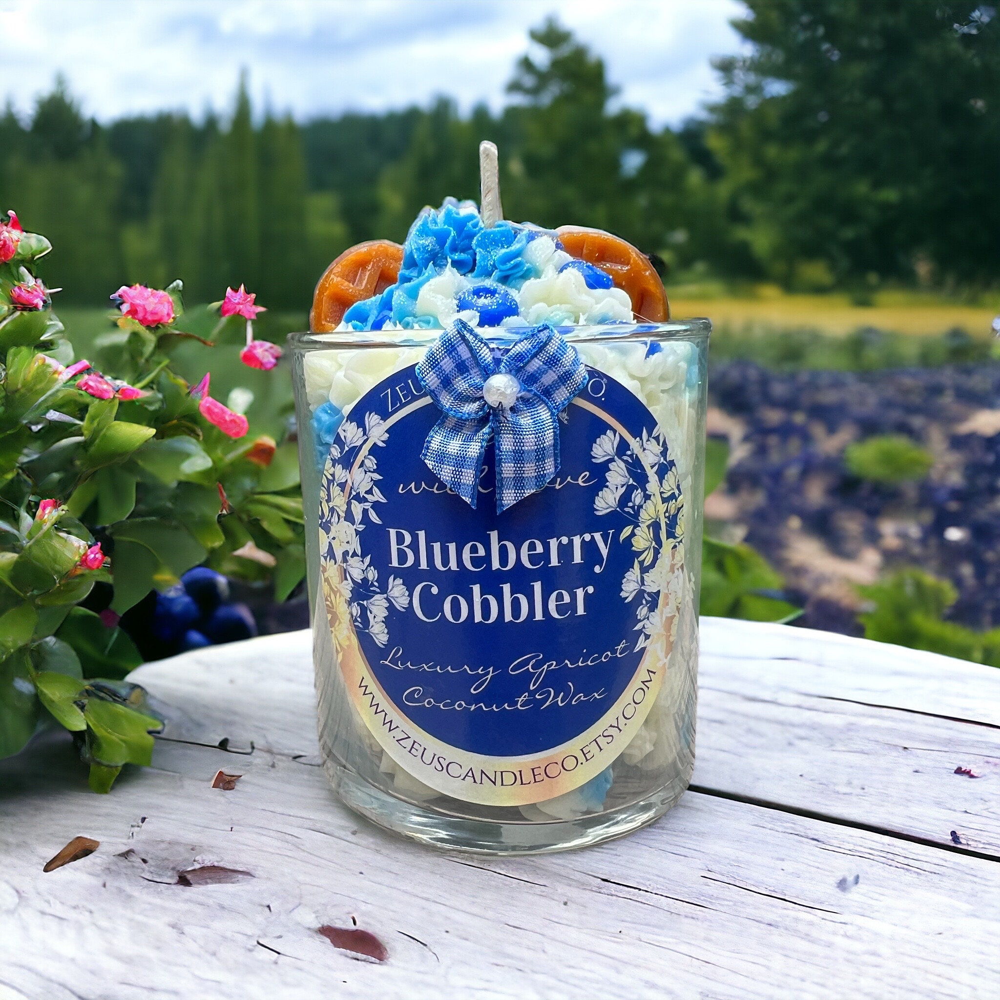 Blueberry Candle Blueberry Decor Blueberry Cobbler Blueberry Cheesecake ...