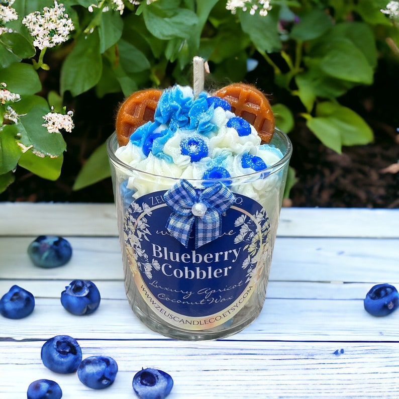 Blueberry Candle Blueberry Decor Blueberry Cobbler Blueberry Cheesecake ...