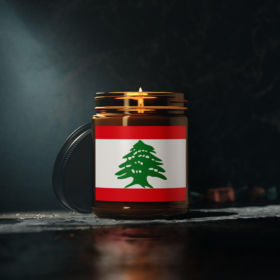 Lebanon Scented Soy Candle, Arab Home Fragrance Decor, Muslim Gift, Lebanon Aromatherapy Candle ...