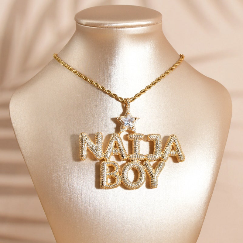 Iced Out Name Necklace - Etsy
