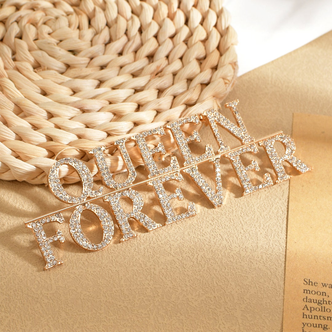 CUSTOM Quoted Saying Words Brooch Pins, Twinkling Name Pins for Her&him ...