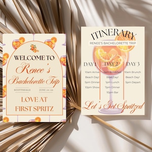 Aperol Spritz Bachelorette Itinerary | Bachelorette Itinerary | Girls ...