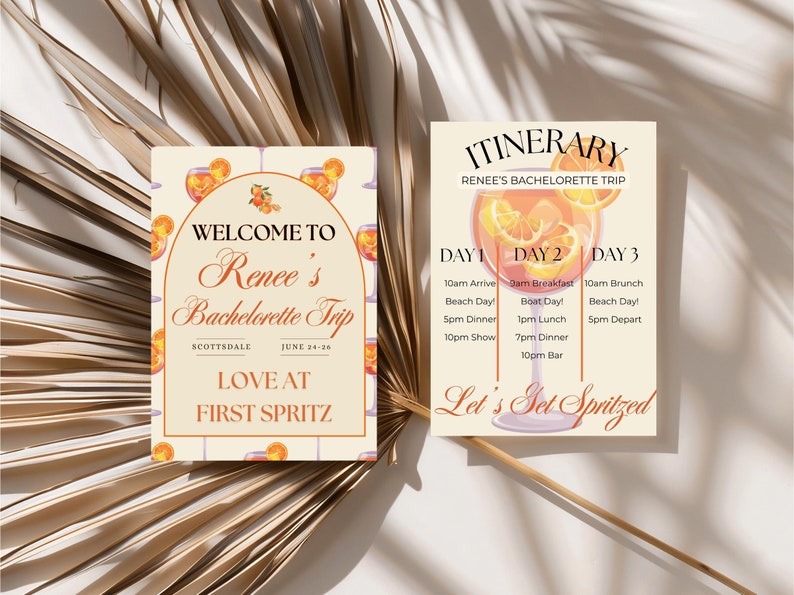 Aperol Spritz Bachelorette Itinerary | Bachelorette Itinerary | Girls ...