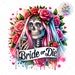 Bride or Die Skeleton Bride Wedding Clipart Spooky Love Design Ride or ...