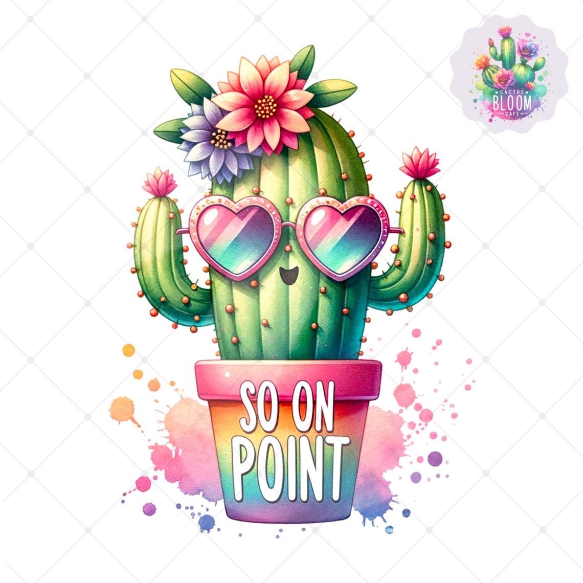 So on Point Cactus Design Sassy and Cute Cactus Clipart Cute and Trendy ...