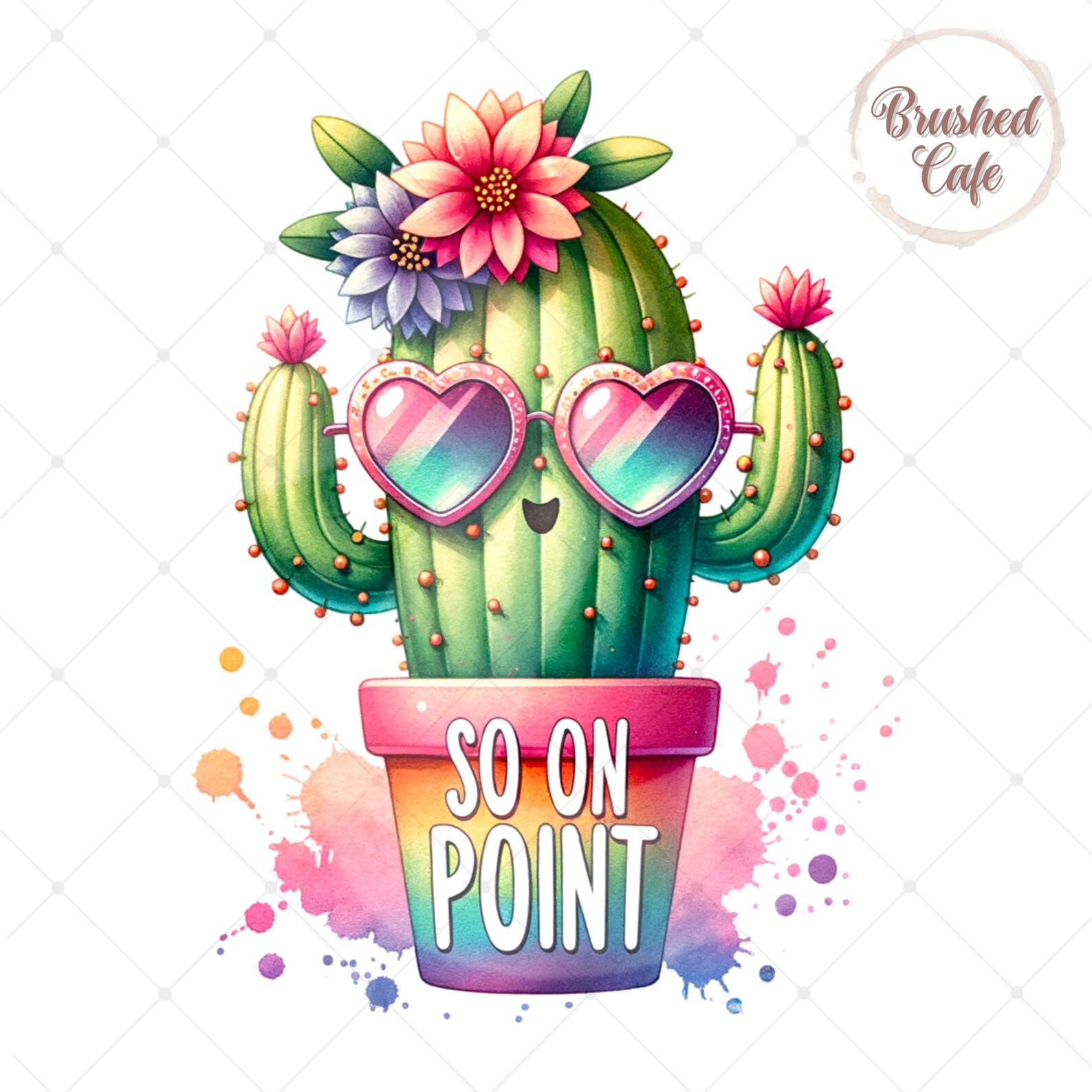 So on Point Cactus Design - Sassy and Cute Cactus Clipart - Cute and ...