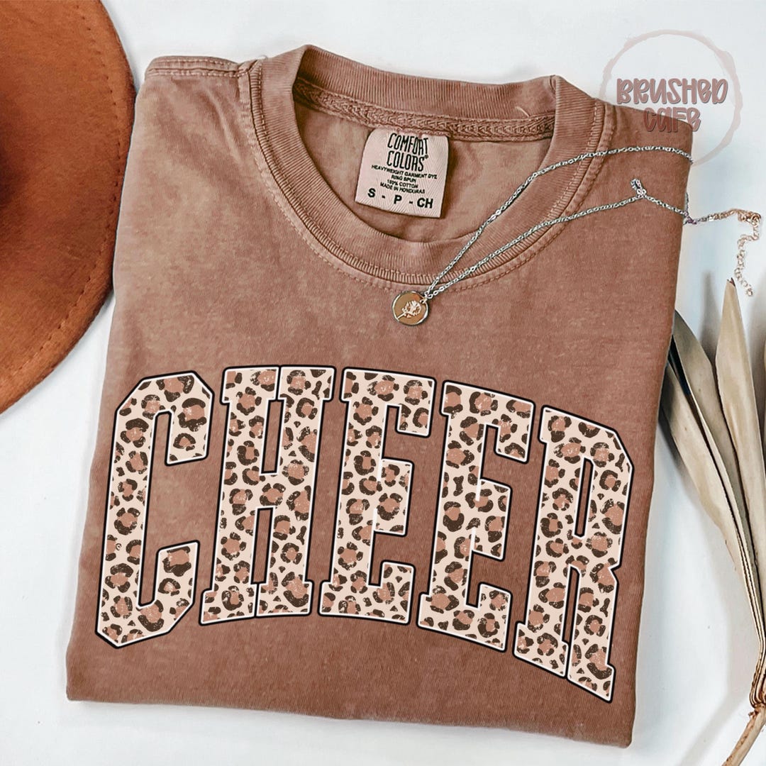Retro Cheer PNG: Cheer Leopard Print Shirt Design (digital Download) - Etsy