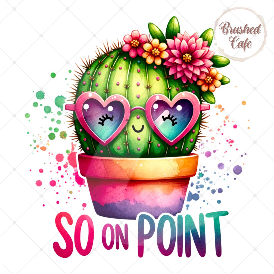So on Point Cactus Design - Sassy and Cute Cactus Clipart - Cute and ...