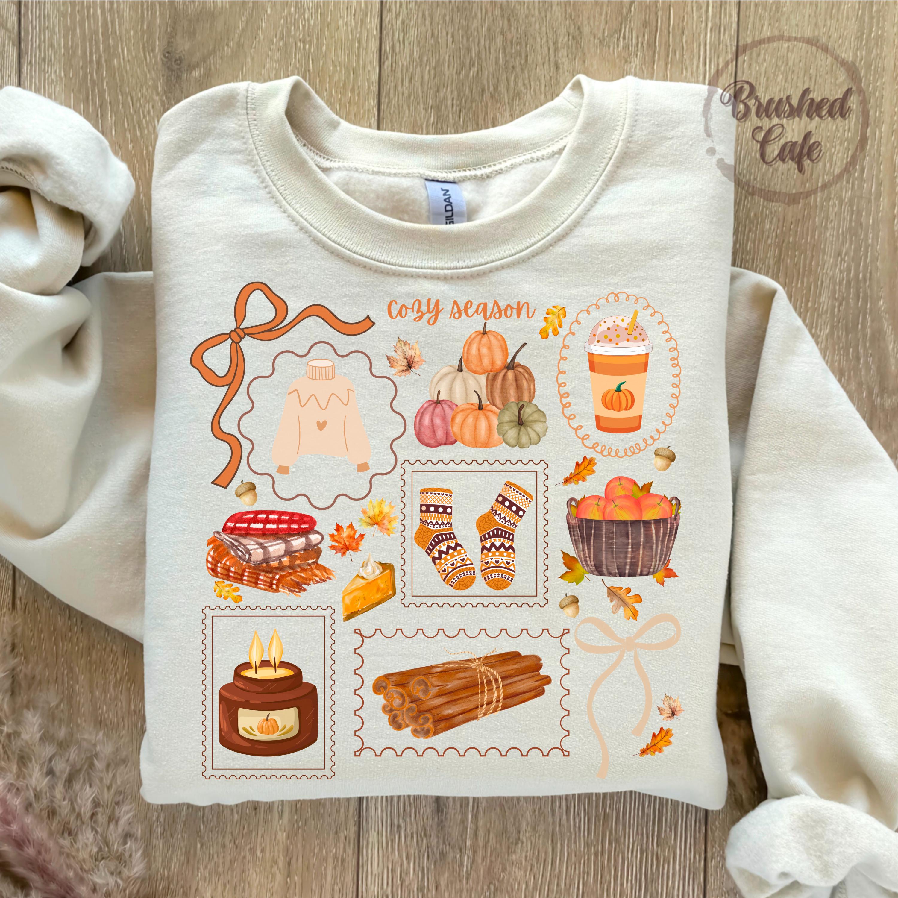 Cozy Season PNG: Preppy Fall Design (digital Download) - Etsy