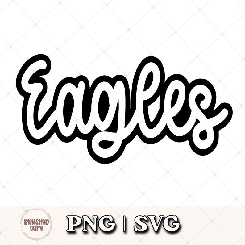 Trendy Eagles Mascot SVG PNG Bundle: School Spirit Mascot Shirt Design ...