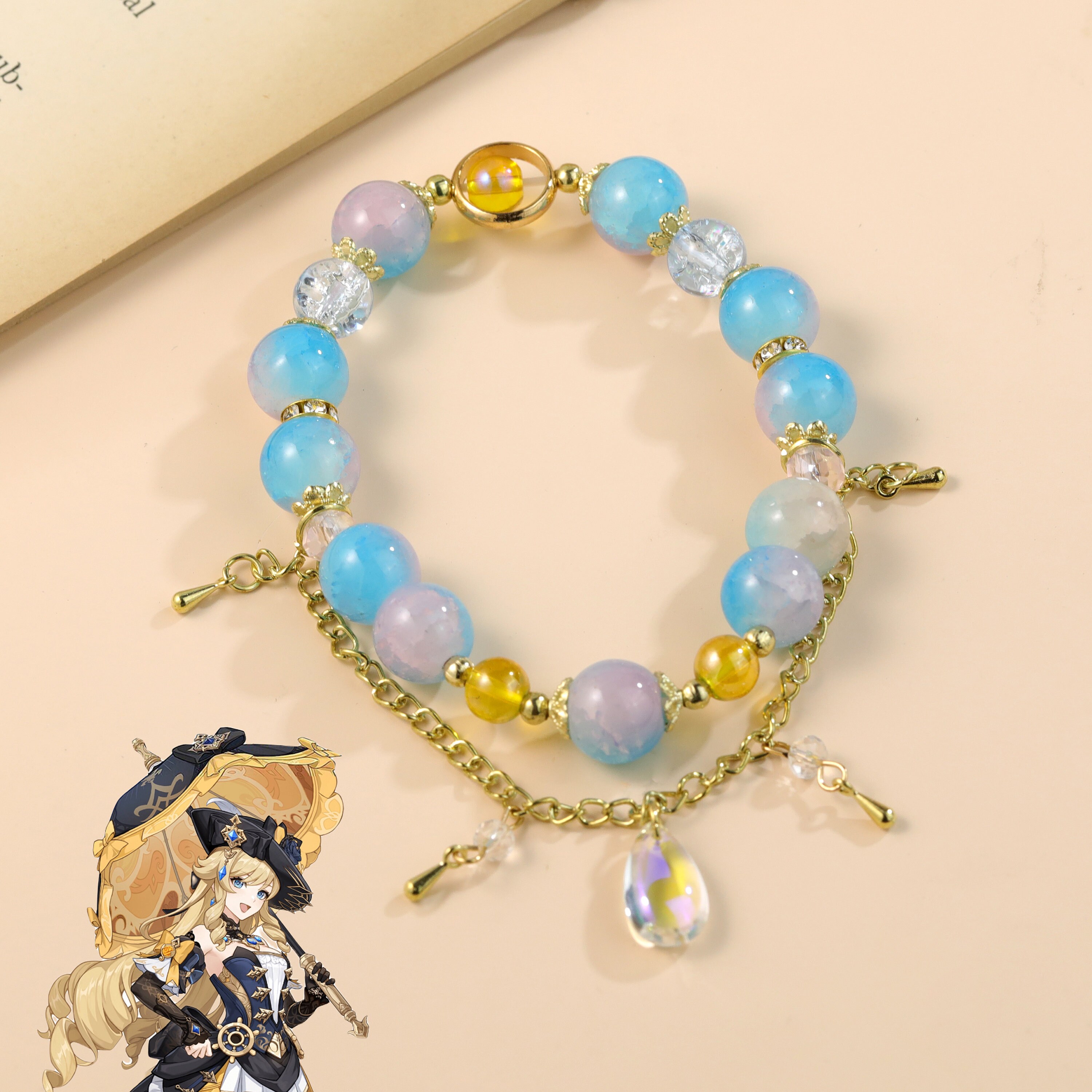 Handmade Genshin Impact Character Bracelet, Custom Genshin-inspired ...