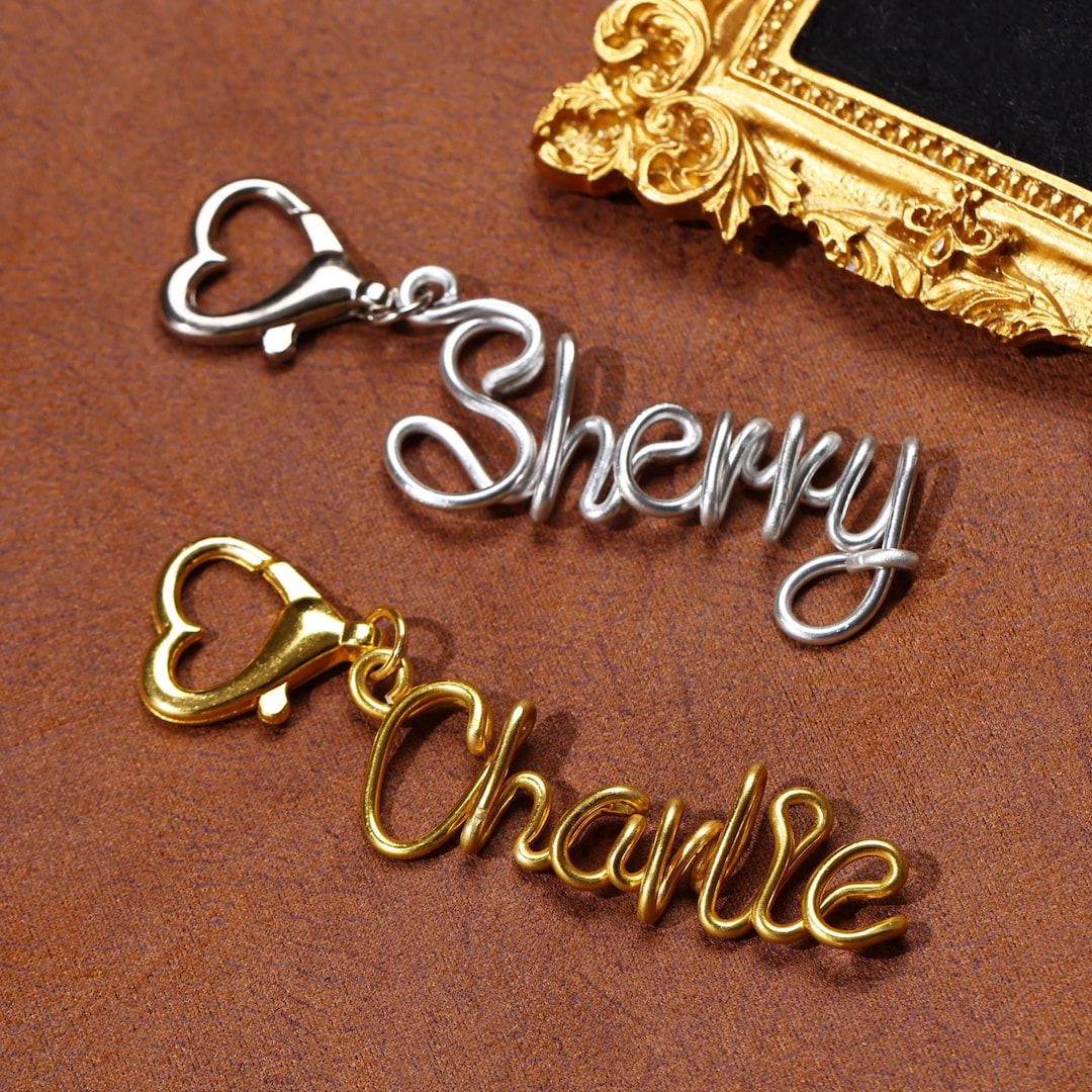 Personalized Heart-shaped Keychains, Custom Name Keychains ...