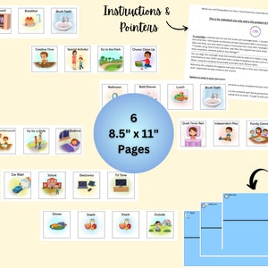 Interactive Kids Daily Routine/ Visual Schedule - Etsy