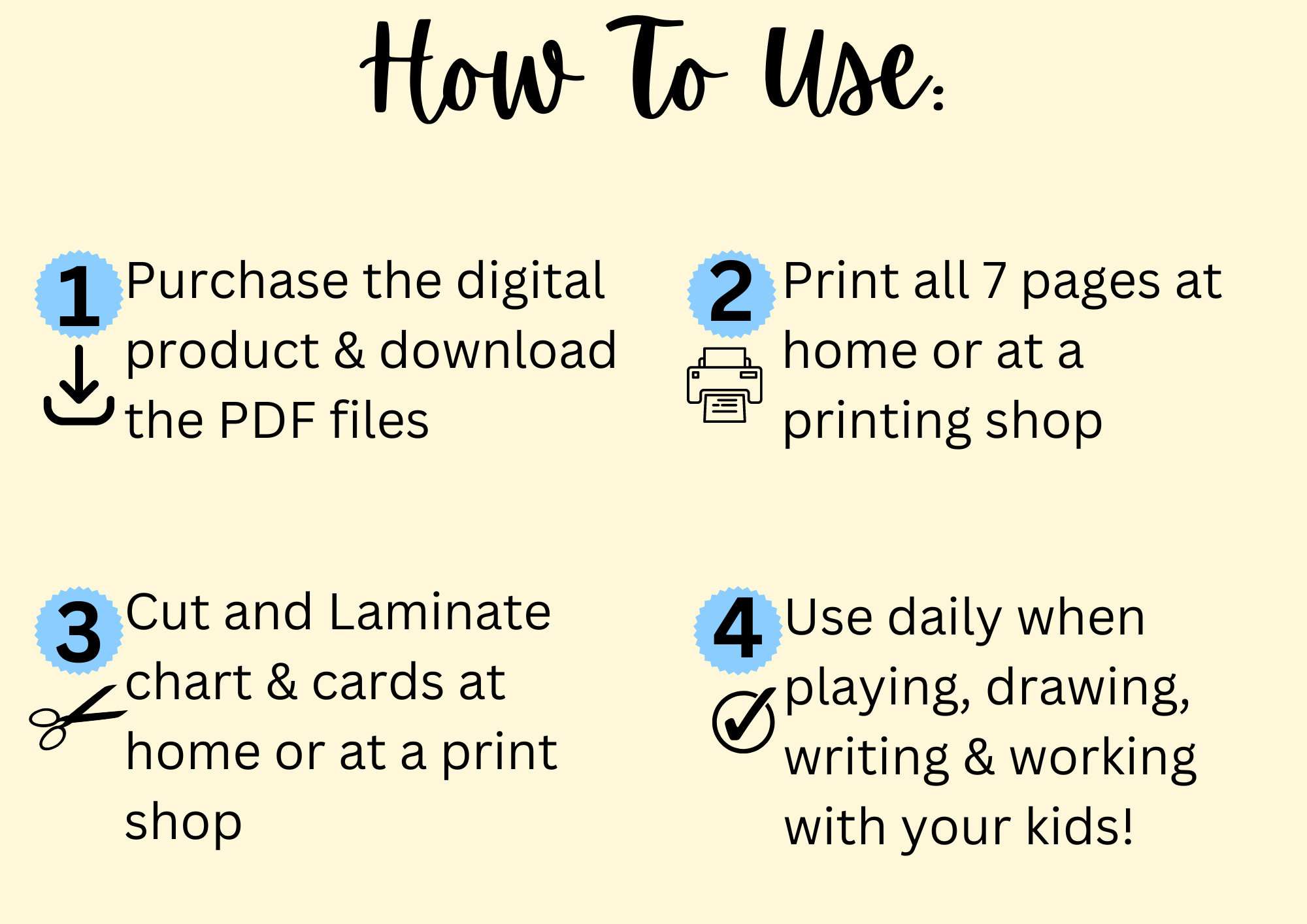 Alphabet Picture Chart & Large Picture Cards for Kids - Etsy