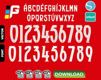 Portugal Puma Jersey Font 2025 Vector Ttf, Pdf, Svg, Cristiano Ronaldo ...