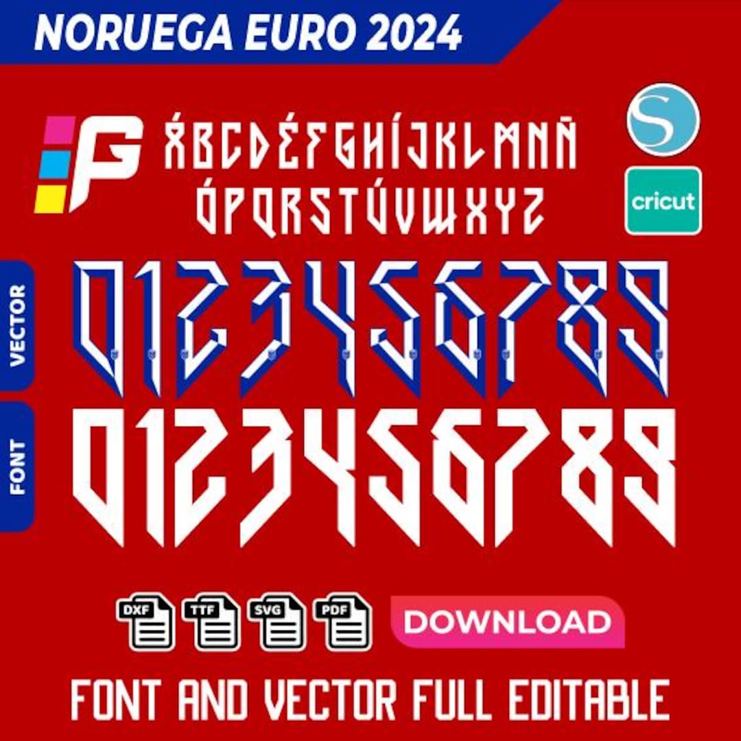 Norway Font Jersey Vector 2024 Pdf, Svg, Ttf, Dxf. - Etsy