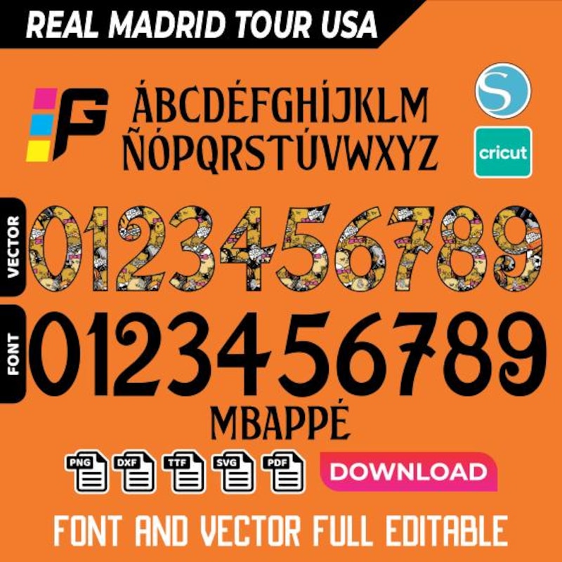 Spain Jersey Font - Etsy