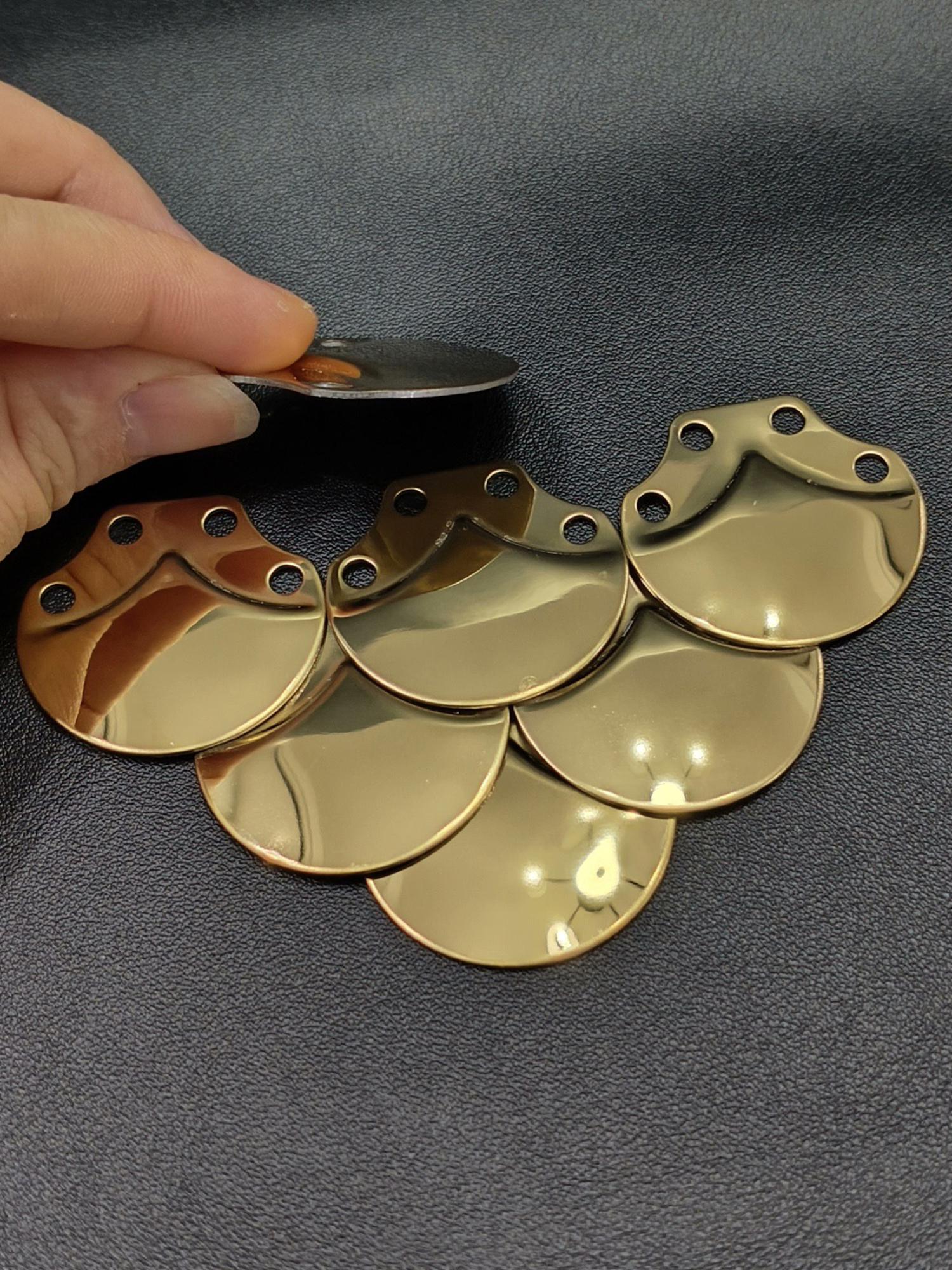 Stainless Steel Gold Metal Scales Armor Plates Pieces Loose Lamellar ...