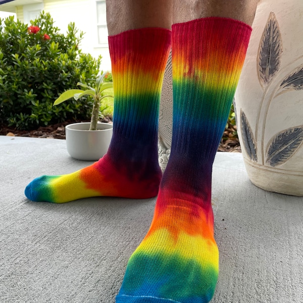 Rainbow Socks - Etsy