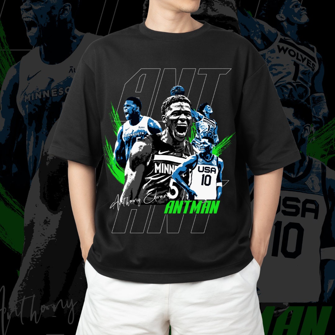 Anthony Edwards T-shirt Design, Ant-man T-shirt Design, Nba Shirt ...