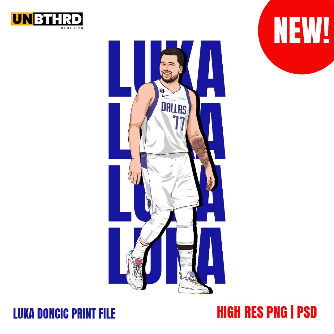 Luka Doncic PNG and PSD File Basketball Graphic Tee Basketball Player ...