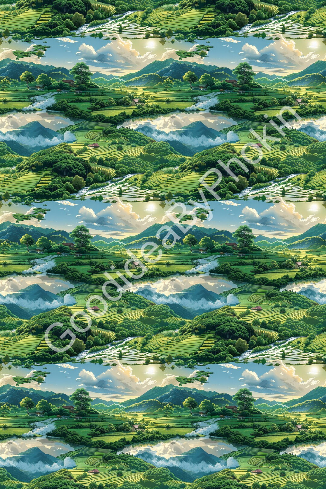 Rice Field Pattern,seamless Patterns,background Pattern,printable ...