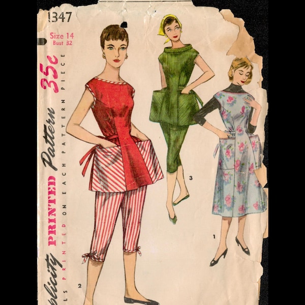 1950s Apron Pattern - Etsy