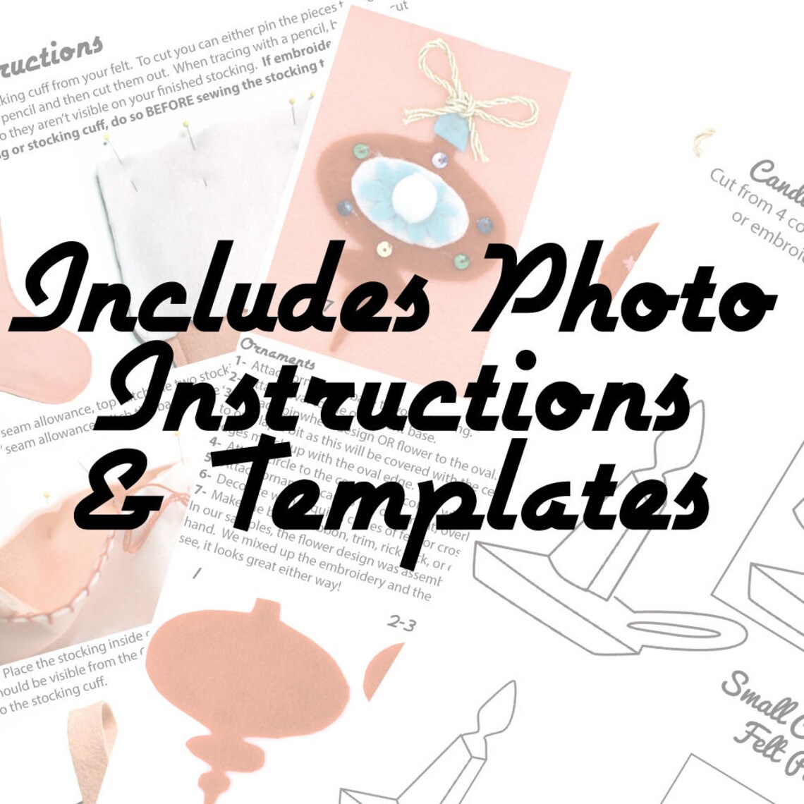 E-PATTERN- 1950's Novelty Felt Stocking Pattern- Wearing History Mid ...