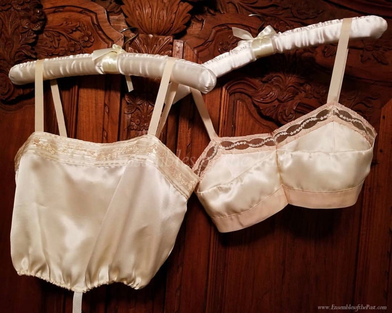 E-pattern- Early 1920s Compression Bandeau and Brassiere- Bust 38 ...