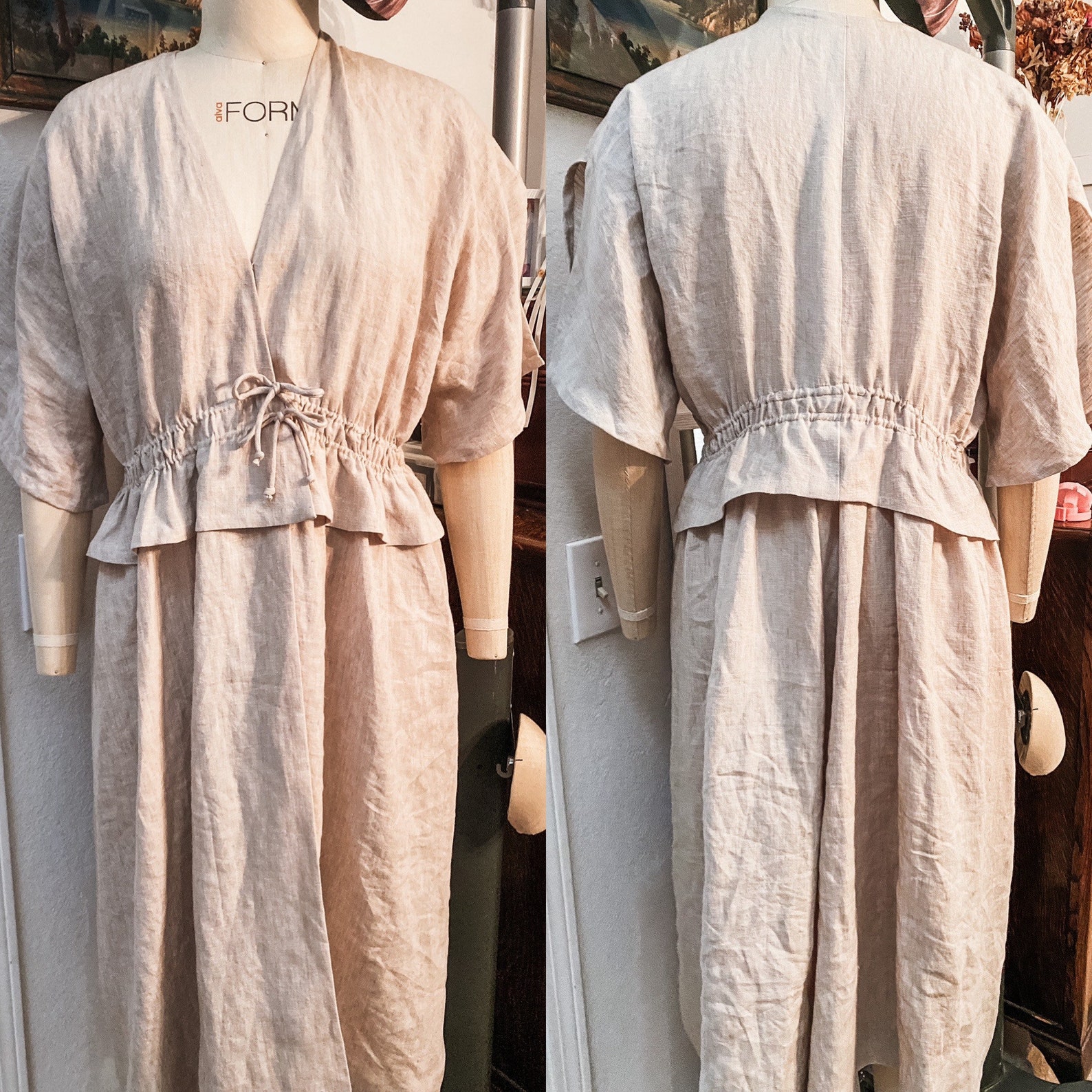 E-pattern- 1910s Empire Negligee Pattern- Bust 36" - Edwardian Wearing ...
