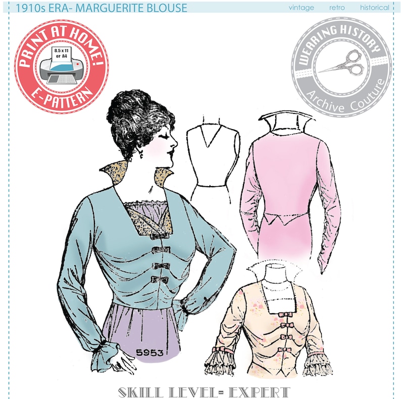 Edwardian Sewing Patterns- Dresses, Skirts, Blouses, Costumes