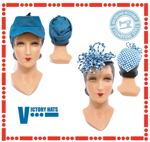 PRINTED PATTERN- 1940s WWII Victory Hat Pattern- Wearing History ...
