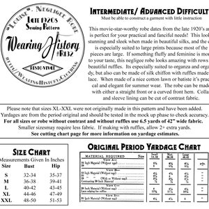 E-pattern-louise- Late 1920s Negligee Robe Pattern- Wearing History PDF ...