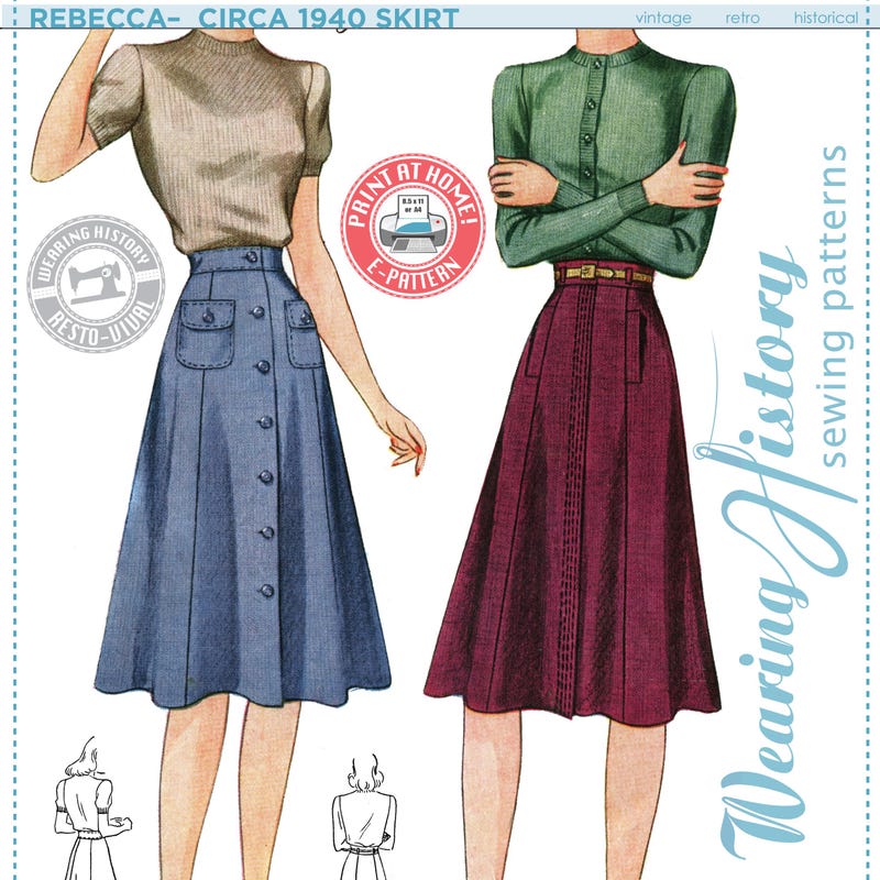 1940s Inspired Pattern - Etsy