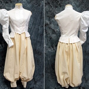 PRINTED PATTERN- 1897 Victorian Bicycling Outfit Pattern- Wearing ...