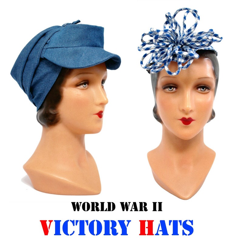 PRINTED PATTERN- 1940s WWII Victory Hat Pattern- Wearing History - Etsy