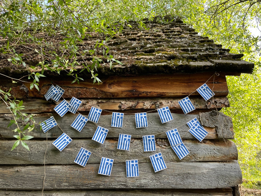 Greece Flag Garland - Etsy