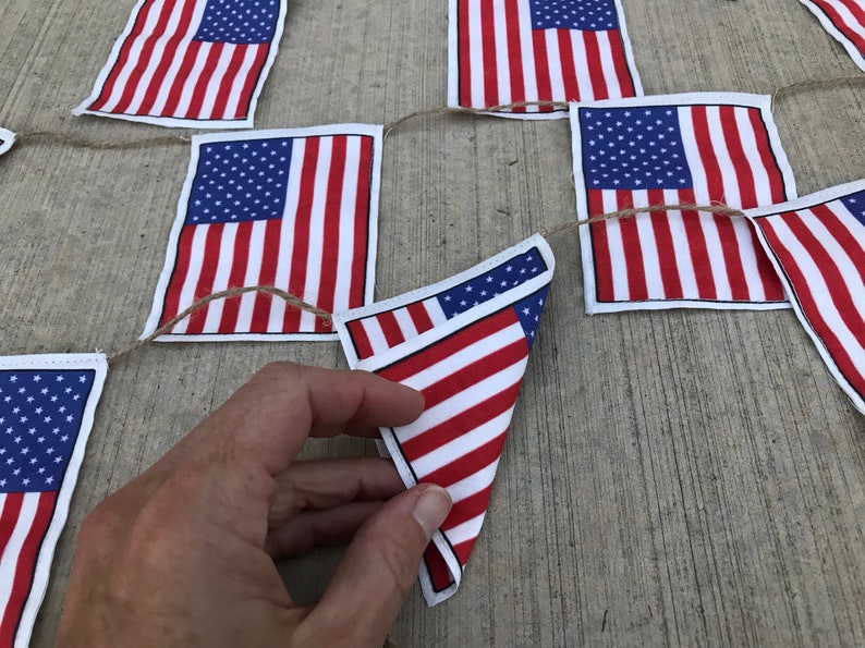 American flag garland | Etsy